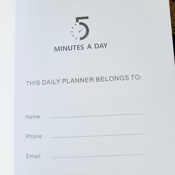 IsabellaJuliette Collection | Office | Five Minute A Day Planner | Poshmark